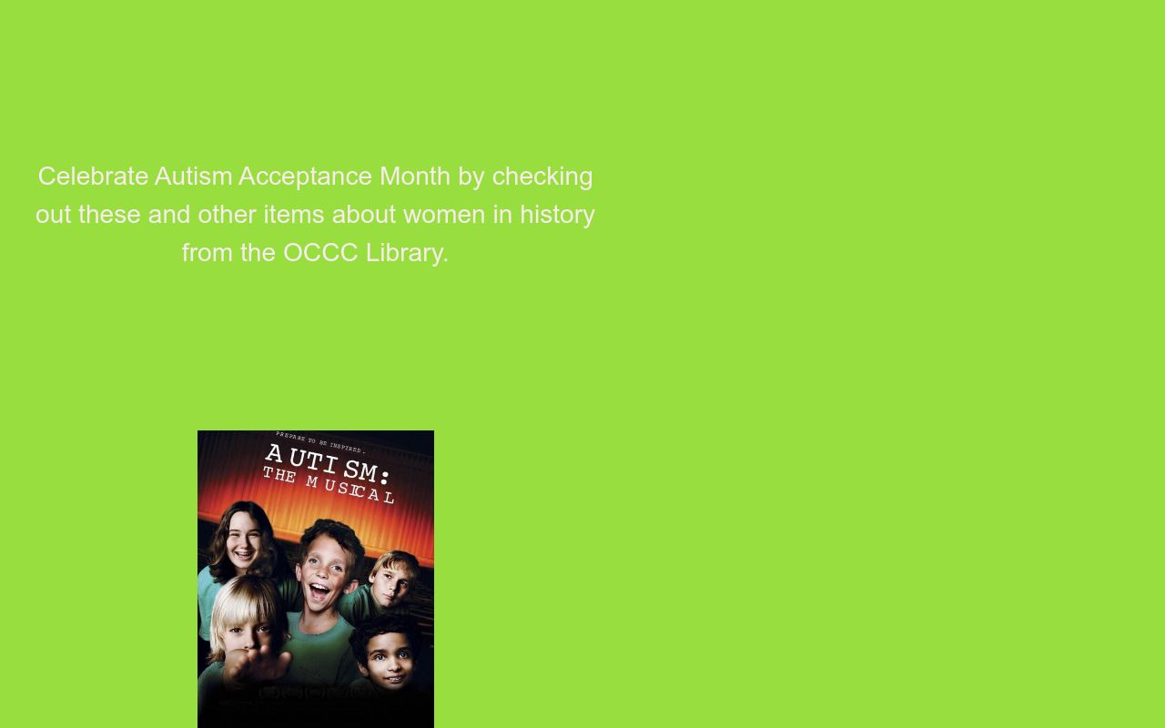 Library list for Autism Acceptance